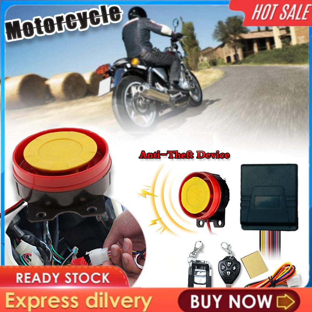 Jual Universal Motorcycle Alarm System Anti-theft Remote Control ...