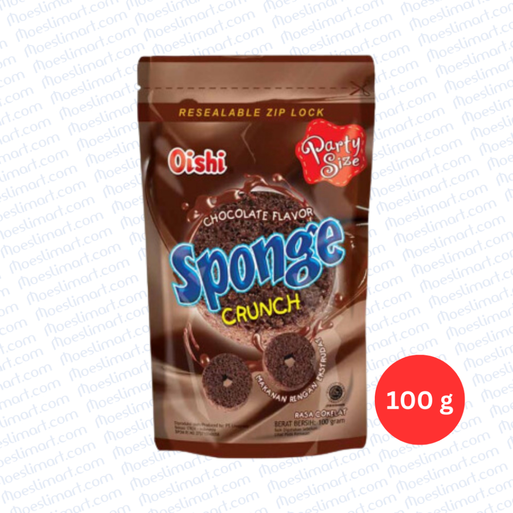 Jual Oishi Sponge Crunch Cokelat 100 g | Shopee Indonesia