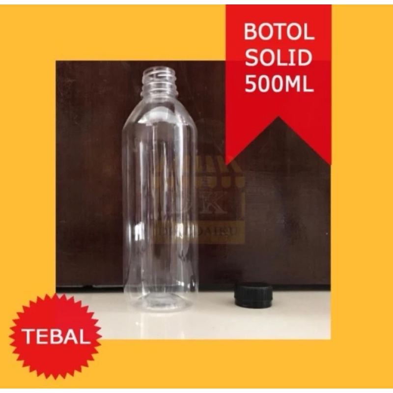 Jual [ FREE PACKING PLASTIK + TUTUP ] Botol Plastik 500ML / BOTOL PLASTIK 500 ML35gram / BOTOL ...