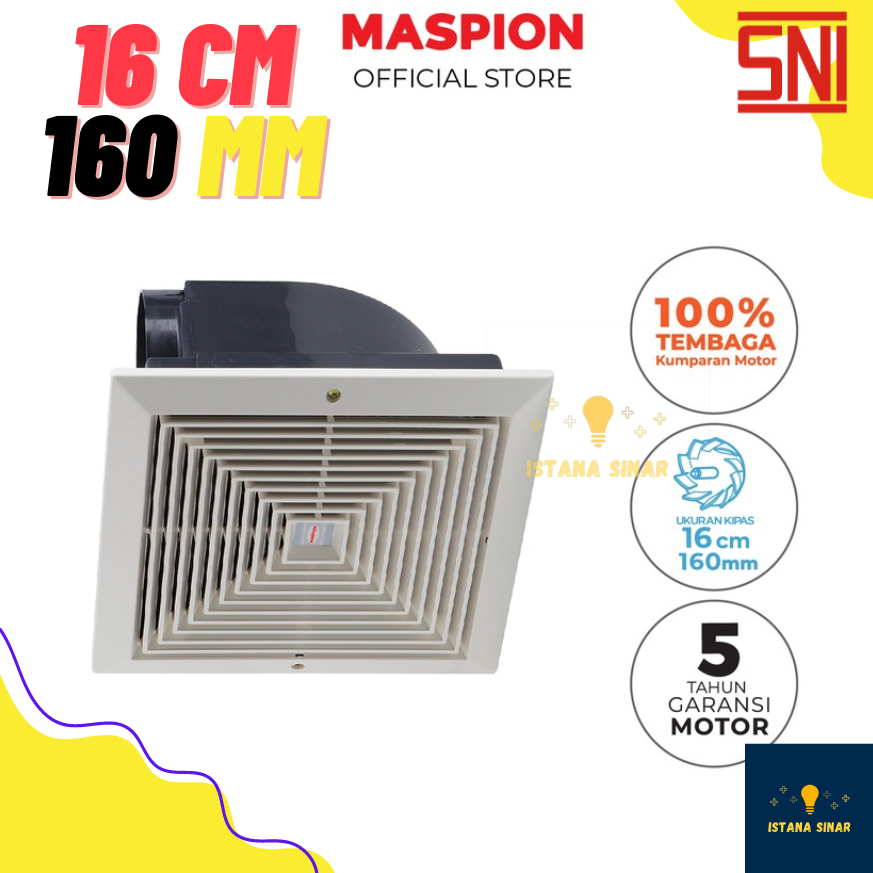 Jual Maspion MV16EX Exhaust Fan Plafon Heksos Kipas Angin Hisap Dapur ...