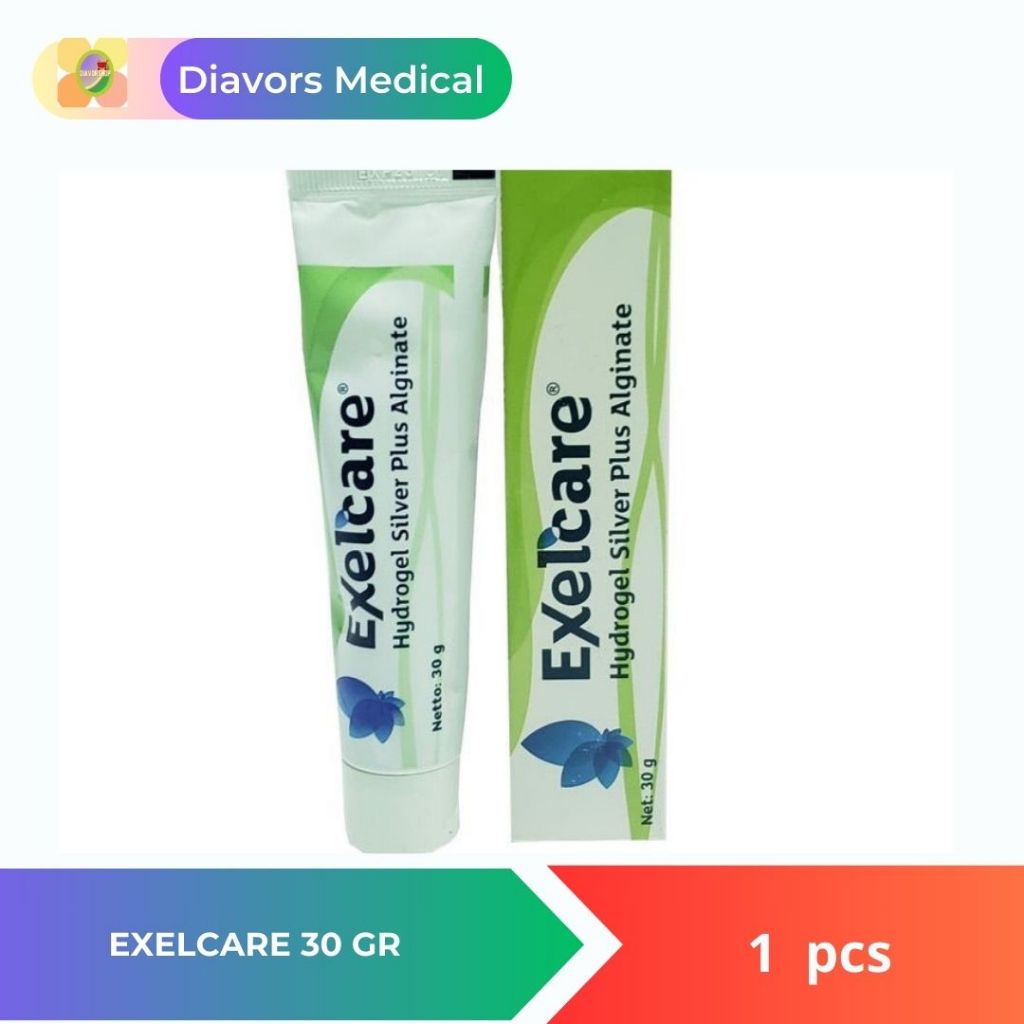 Jual Exelcare Hydrogen Silver plus alginate 30gram / cream luka infeksi ...