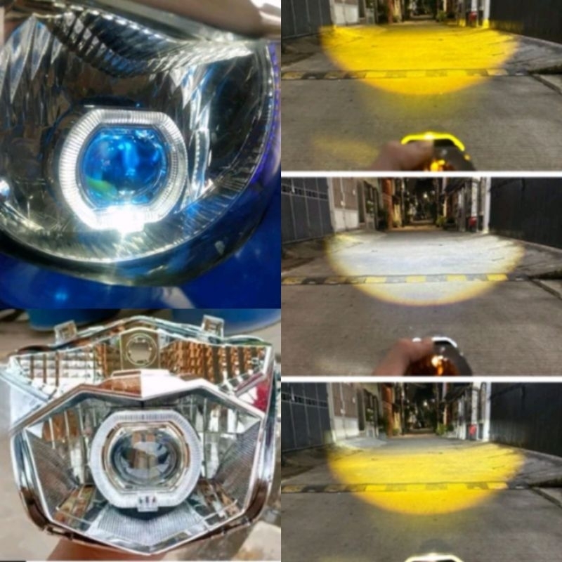 Jual BILED ALA ALA DAYMAKER 4,5 INCH GEN 3 LASER PROJIE RING SHROUD DEVIL EYE CUT OFF MINI 2,5 ...