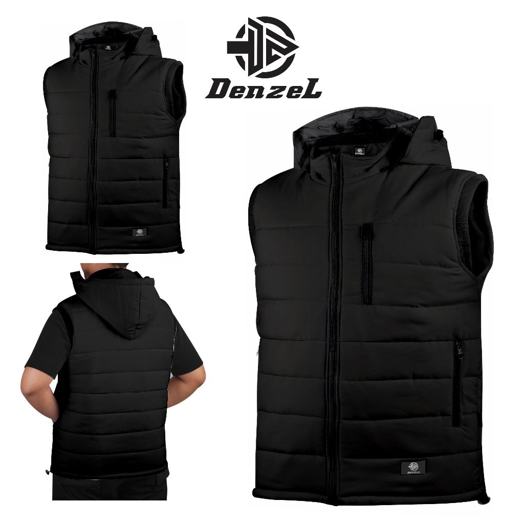 Jual DENZEL - Rompi Pria Hitam DZ 034 - Jaket Rompi Pria - Jaket Motor ...