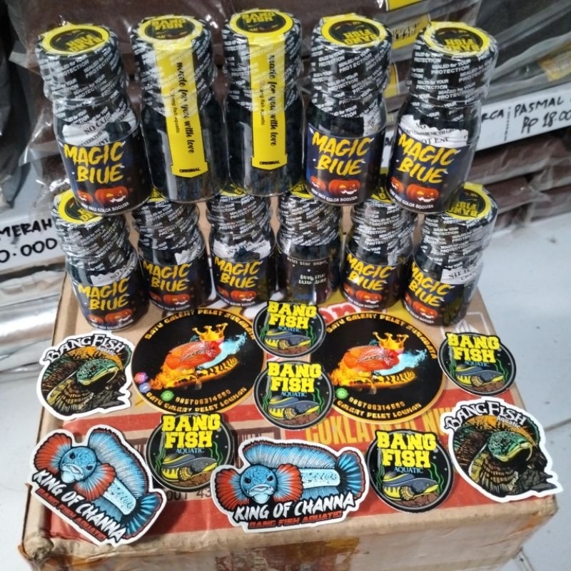 Jual PELET MAGIC BLUE BANGFISH X FAJAR ARIEF 25 gram, 60 gram repack 15 ...