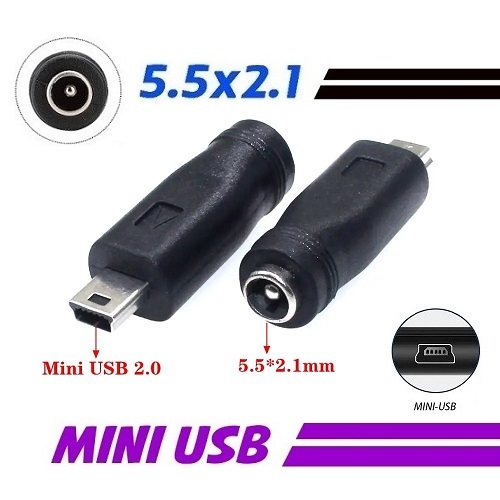 Jual Mini USB Jack Mini 5Pin DC Charger Adapter Converter | Shopee ...