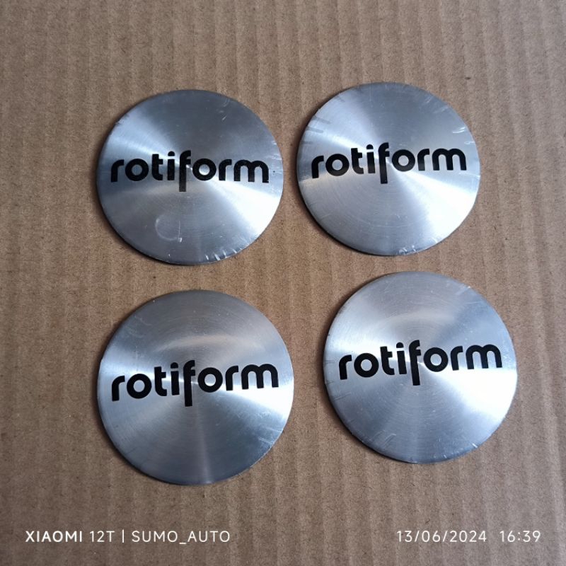 Jual sticker stiker lapisan tutup dop velg mobil tulisan ROTIFORM 56mm ...