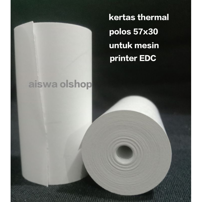 Jual kertas struk thermal 57x30 polos | Shopee Indonesia