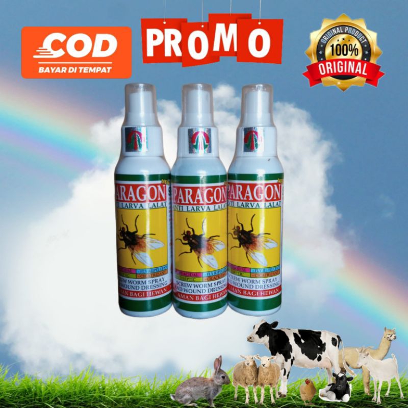 Jual Paragon spray obat anti lalat larva pada hewan ternak dan ...