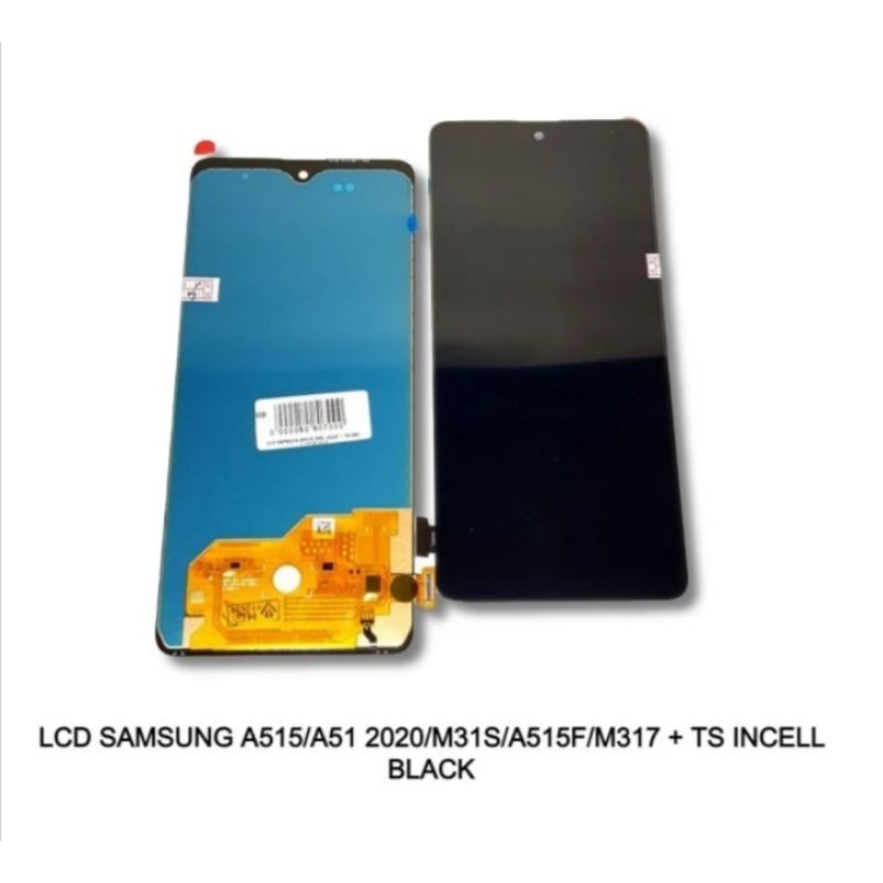 Jual LCD SAM A515/A51 2020/M315/A515F/M317/TS INCELL BLACK | Shopee ...