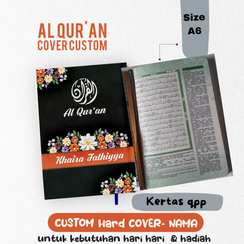 Jual Al-quran Custom + Nama Hard Cover Banyak Varian Warna ...