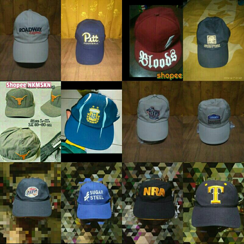 Jual topi vintage amerika second | Shopee Indonesia