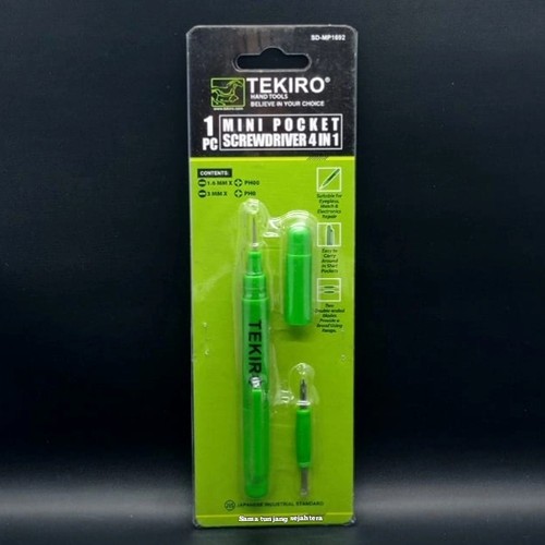 Jual TEKIRO mini pocket screwdriver 4 in 1 obeng mini tipe pen | Shopee ...