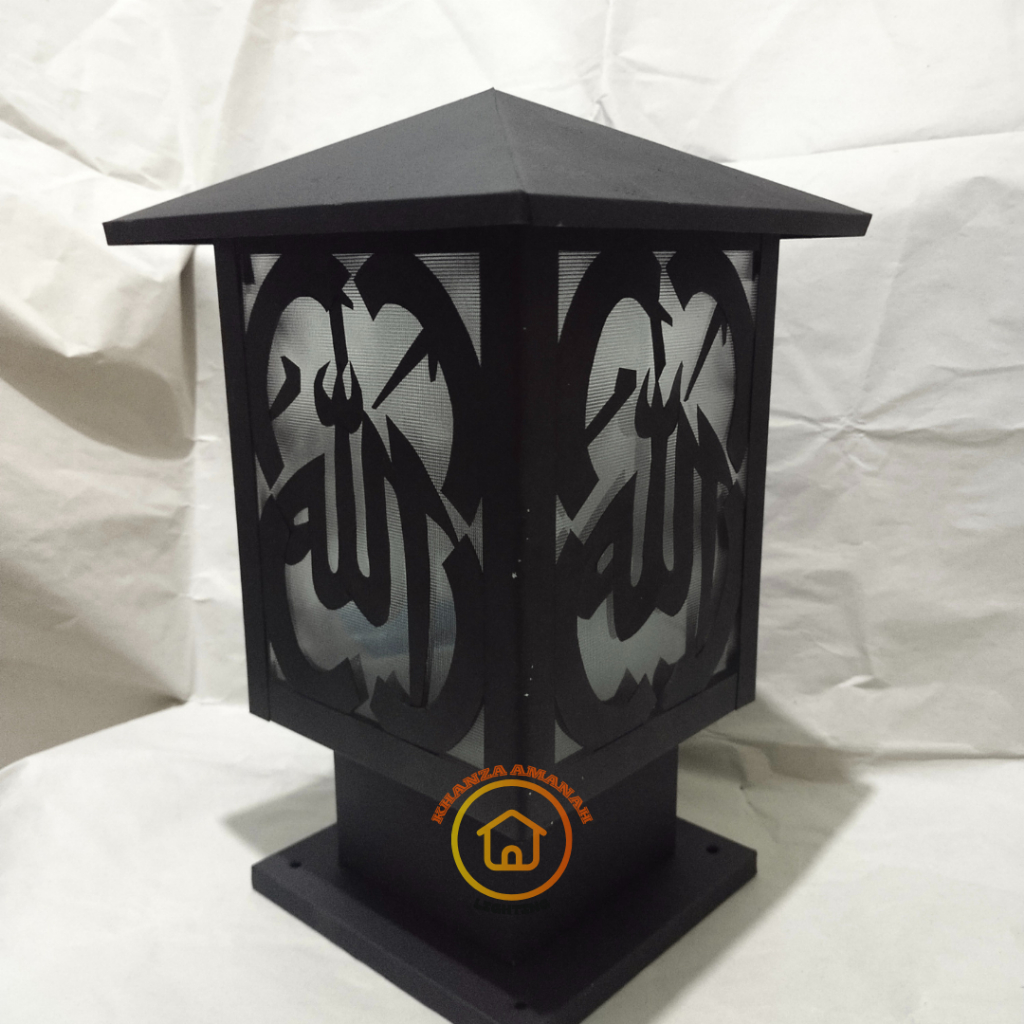Jual LAMPU PAGAR PILAR MINIMALIS MOTIF LAFADZ LAPAD ALLAH DAN MUHAMMAD ...