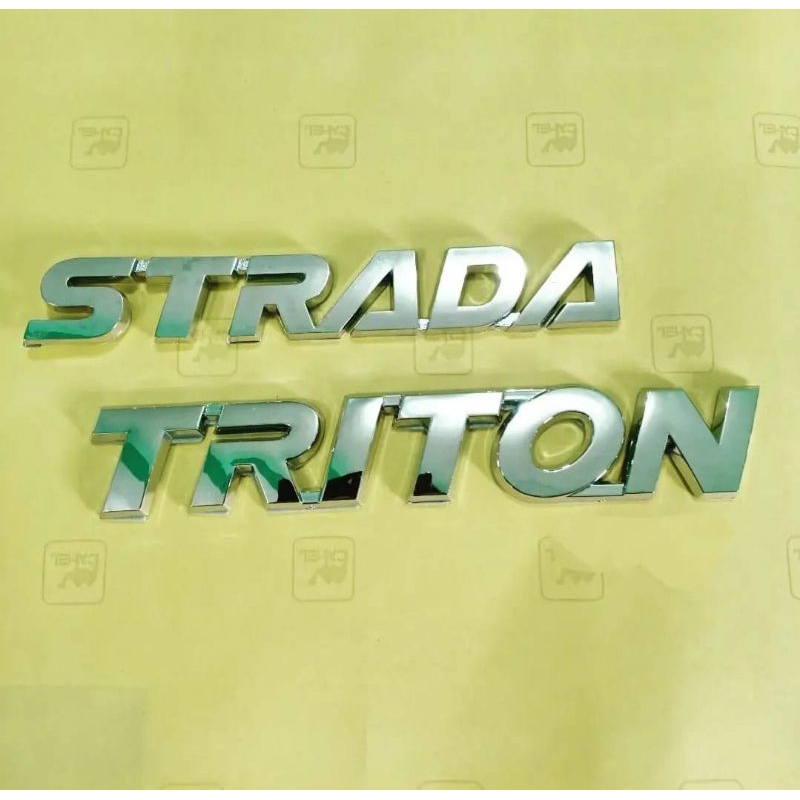Jual Emblem logo mitsubishi strada triton common rail commonrail ukuran ...