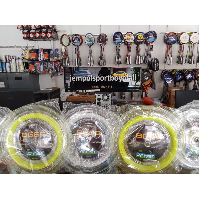 Jual SENAR BADMINTON YONEX BG 65 REEL 200M (SUNRISE) | Shopee Indonesia
