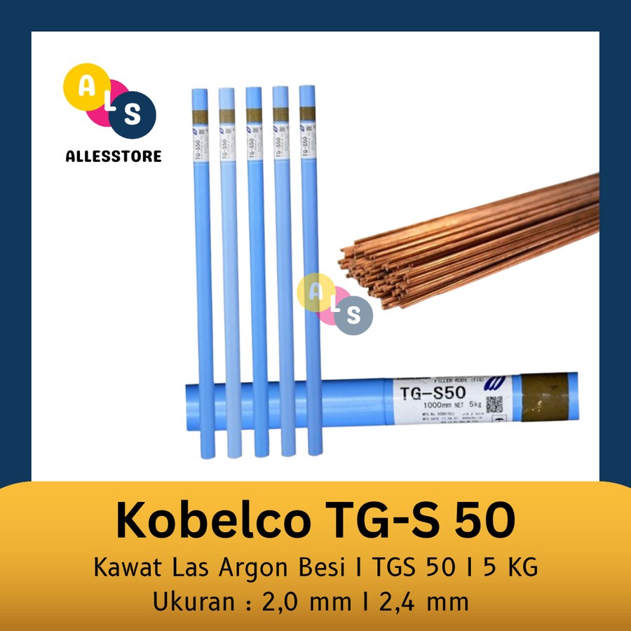 Jual Kawat Las Argon/Kawat Las Listrik/Kobelco/Kawat Las TG-S 50/Kawat Las Besi | Shopee Indonesia