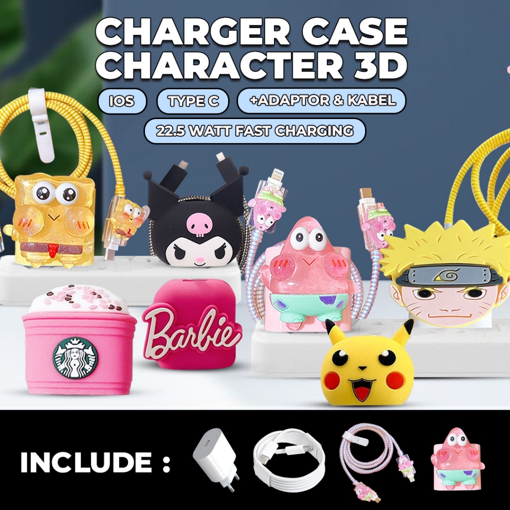Jual {PROMO} FULL SET 5 IN 1 Charger Fast Charging HP + Silikon Case ...