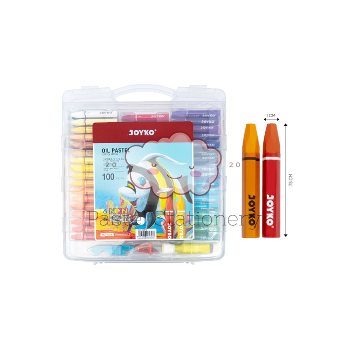 Jual Crayon Joyko Titi 100 Warna OP-100S - Oil Pastel Color Krayon ...