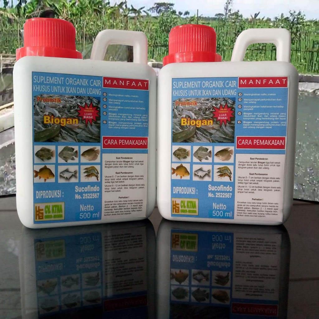 Jual PROBIOTIK BIOGAN KHUSUS UNTUK BUDIDAYA IKAN LELE GURAME NILA KOLAM ...
