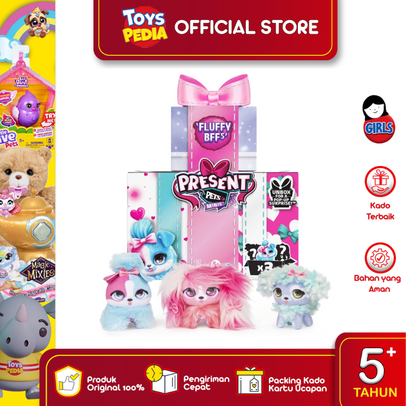Jual Mainan Boneka Present Pets Minis Fluffy 3pk (Random) | Shopee ...