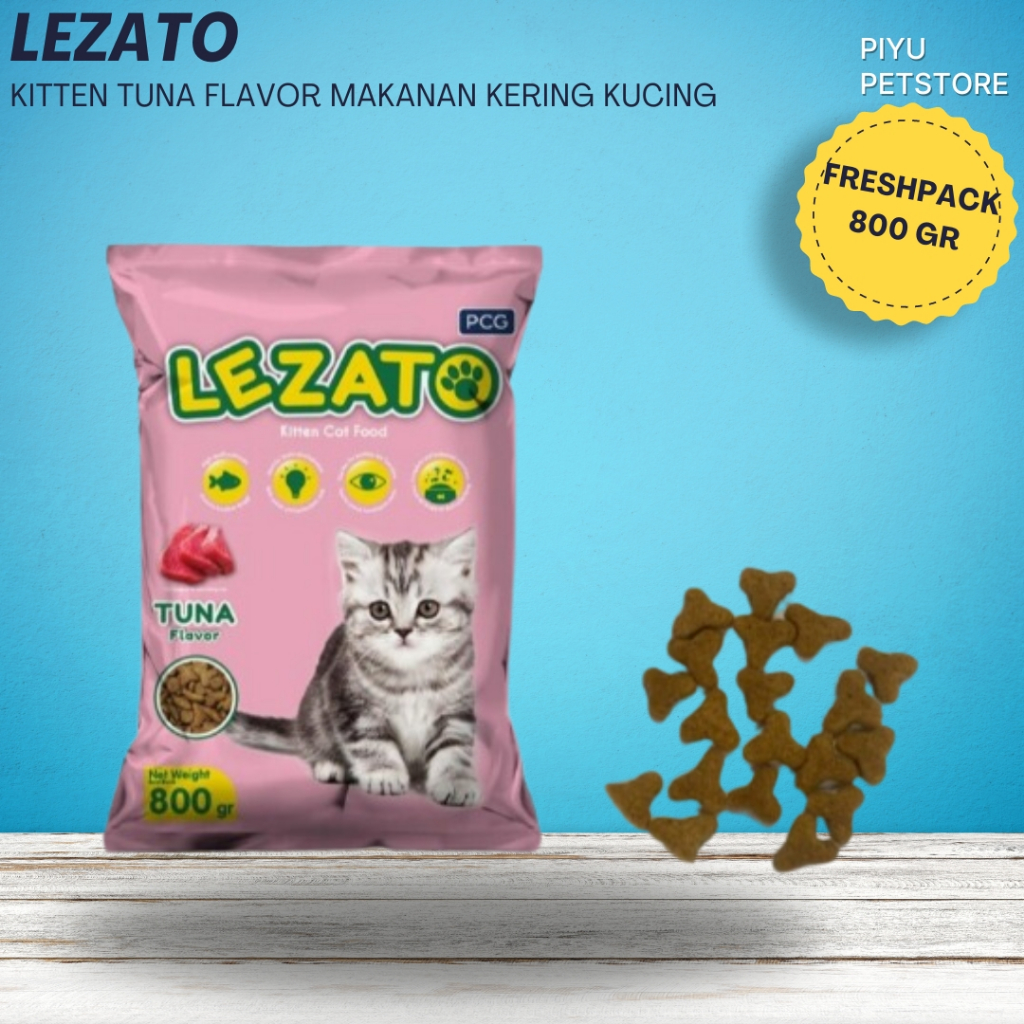 Jual Lezato Kitten Makanan Kucing Kitten Tuna Flavor Freshpack 800 gr ...