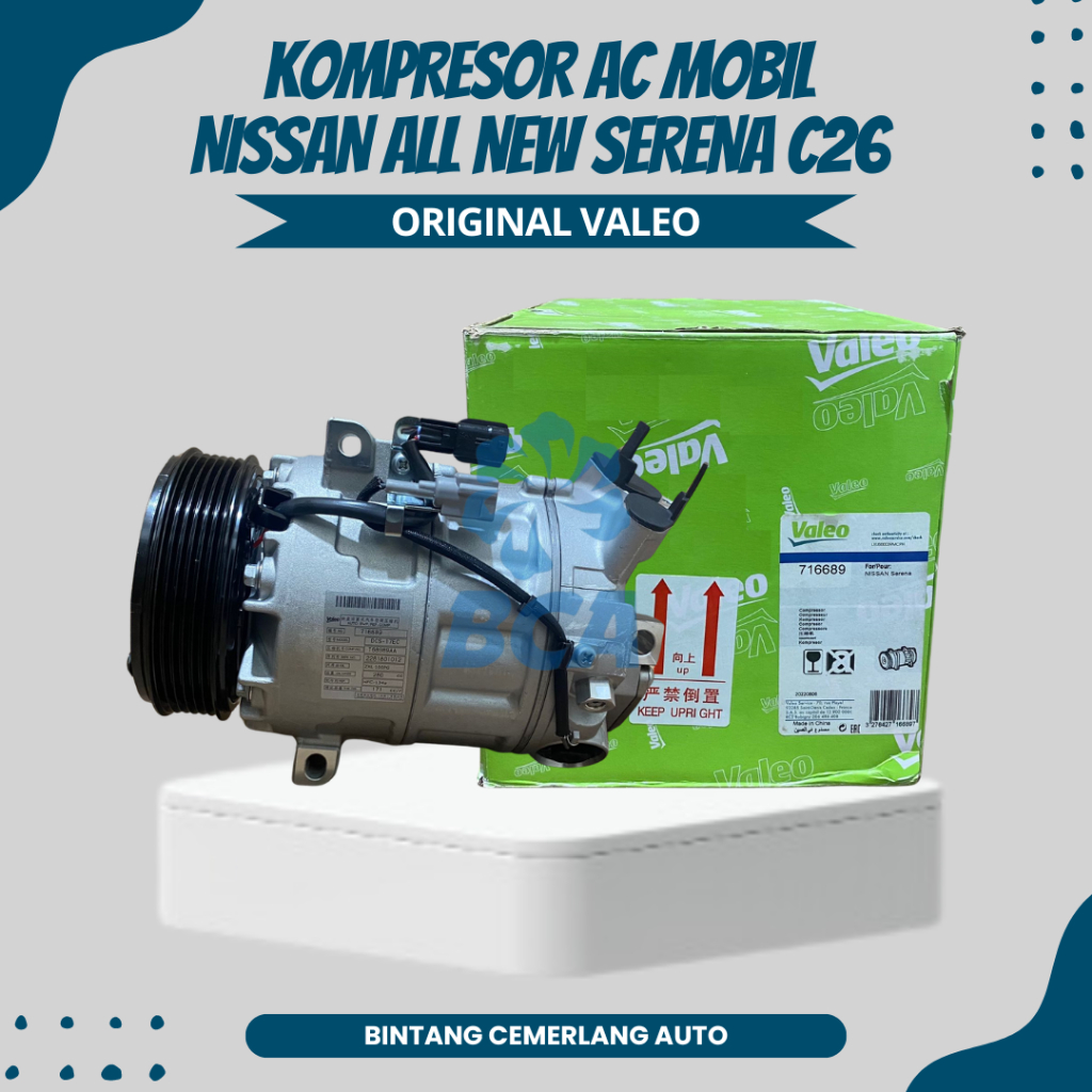 Jual COMPRESSOR KOMPRESOR AC Mobil Nissan All New Serena C26 ORIGINAL VALEO | Shopee Indonesia
