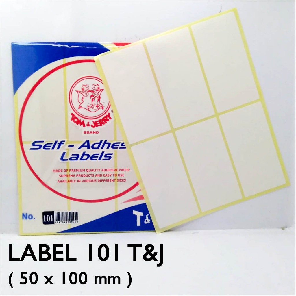 Jual 1 PAK LABEL 101 T AND J | LABLE STICKER MOTIF TOM & JERRY ...