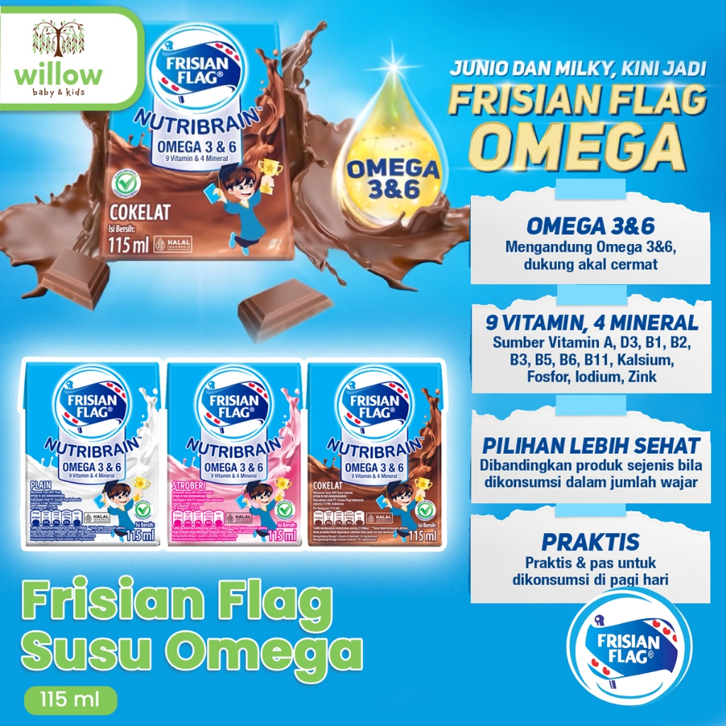 Jual Susu Olahan Kemasan - Frisian Flag Susu Omega 115Ml | Shopee Indonesia