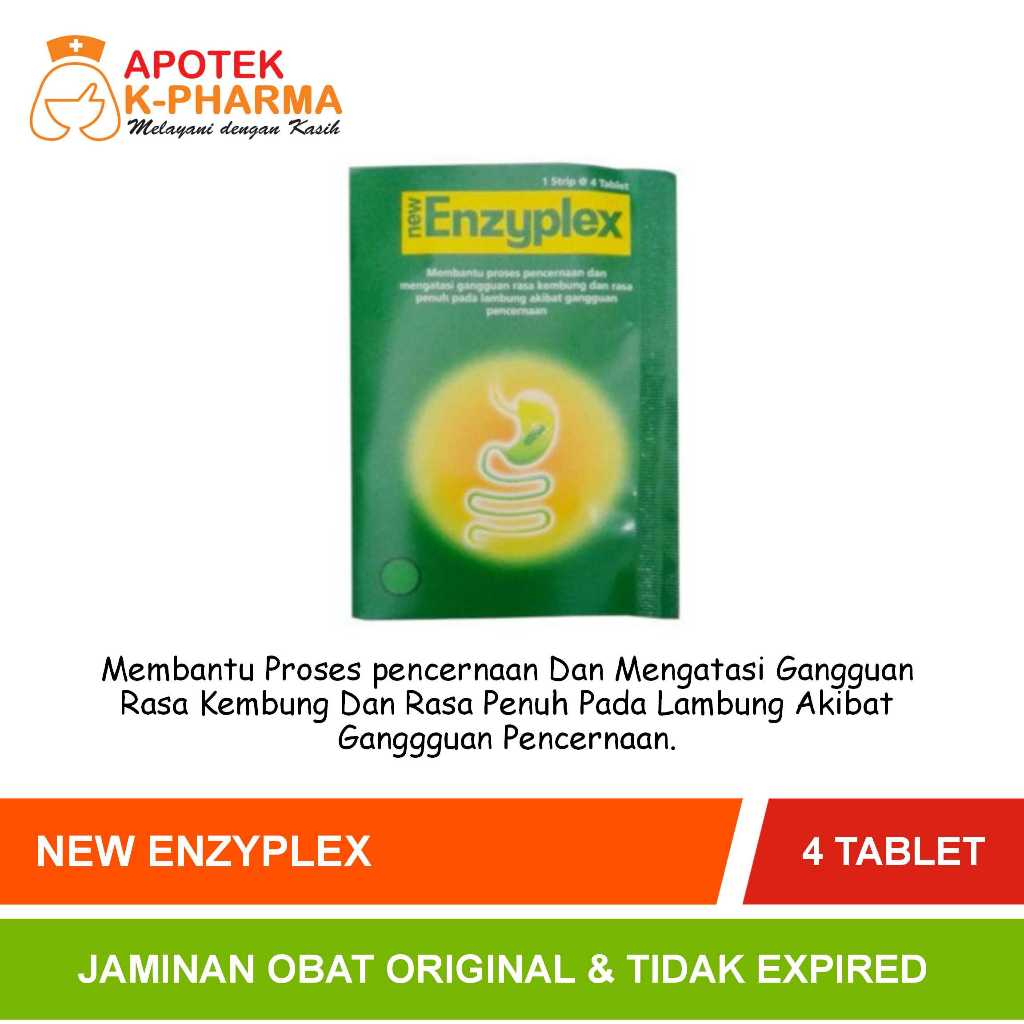 Jual New Enzyplex Strip Isi 4 Tablet Obat Original | Shopee Indonesia