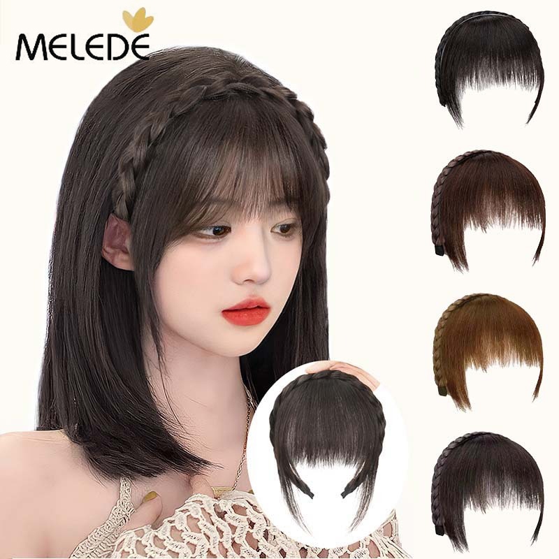 Jual MELEDE Bando Kepang berponi/Bando rambut kepang poni lurus/Wig ...