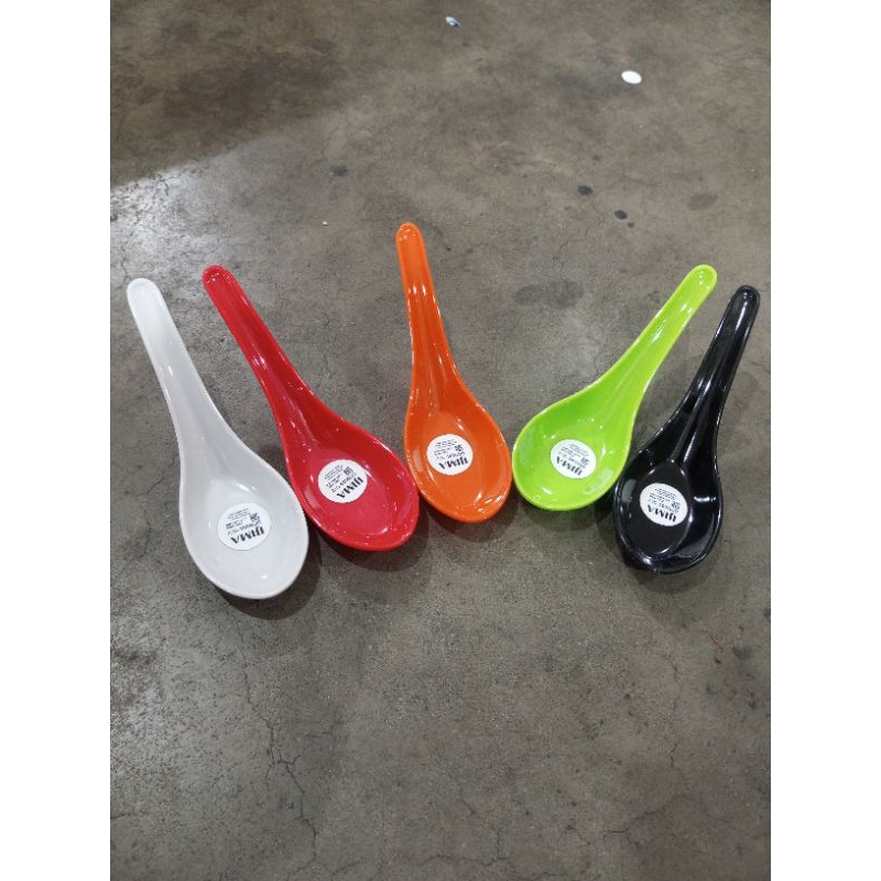 Jual (1 lusin) Sendok bebek/Sendok sop melamin tebal/Sendok es buah ...