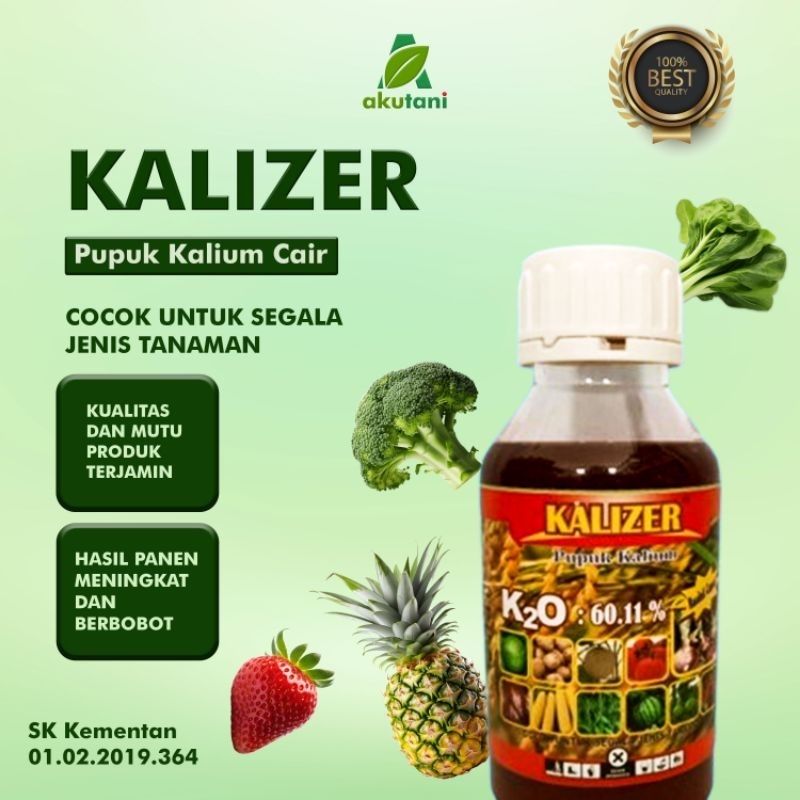 Jual Pupuk Kalium Cair Kalizer Pembesar Buah dan Umbi Tanaman ...