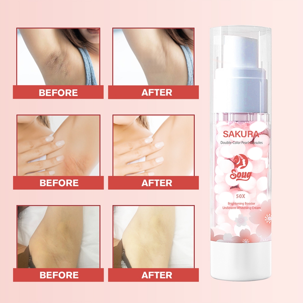 Jual SAKURA GLUTA Underarm Whitening Smoothing Moisturising Deodorising ...