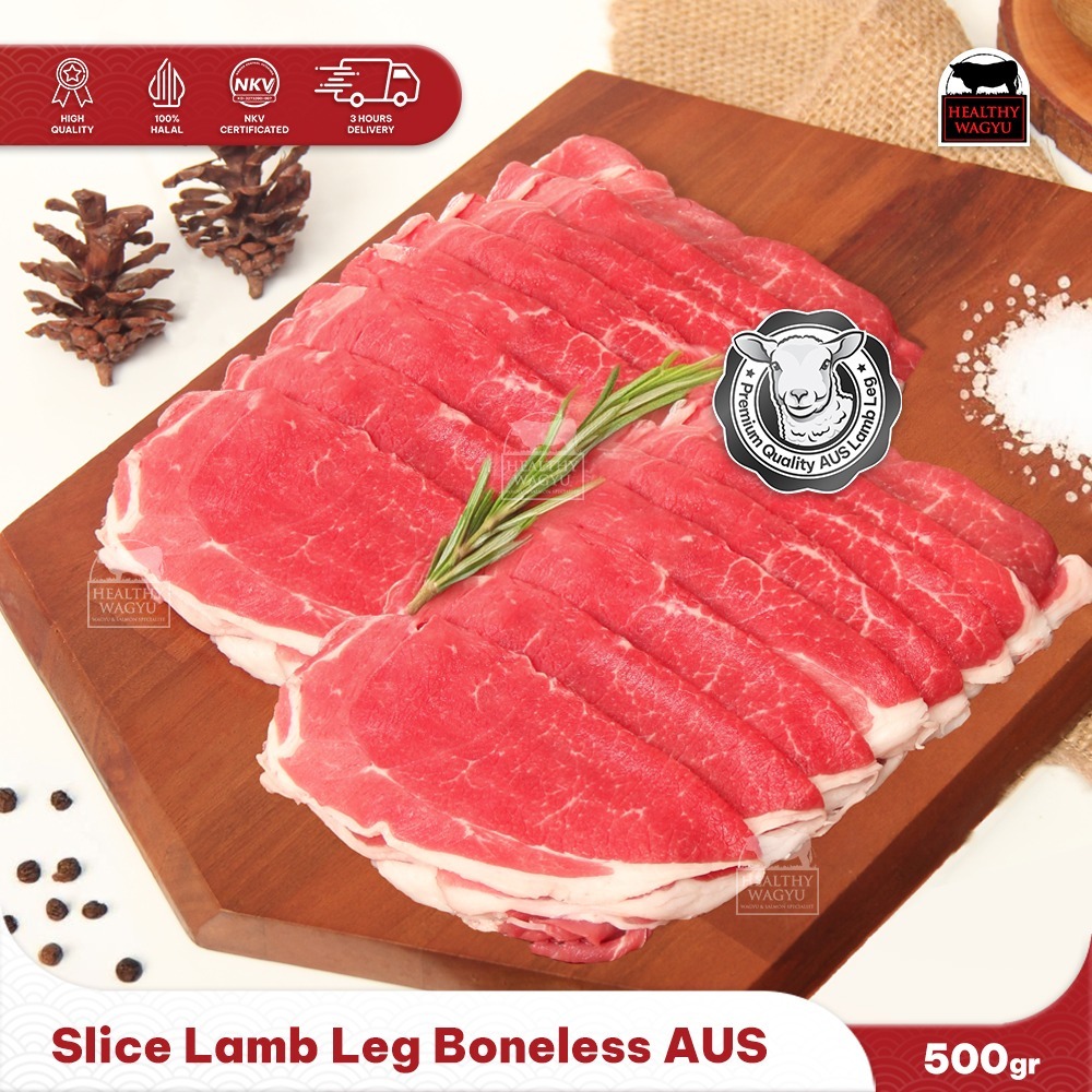 Jual Lamb Leg Boneless Slice Australia Daging Paha Kambing Domba Muda ...