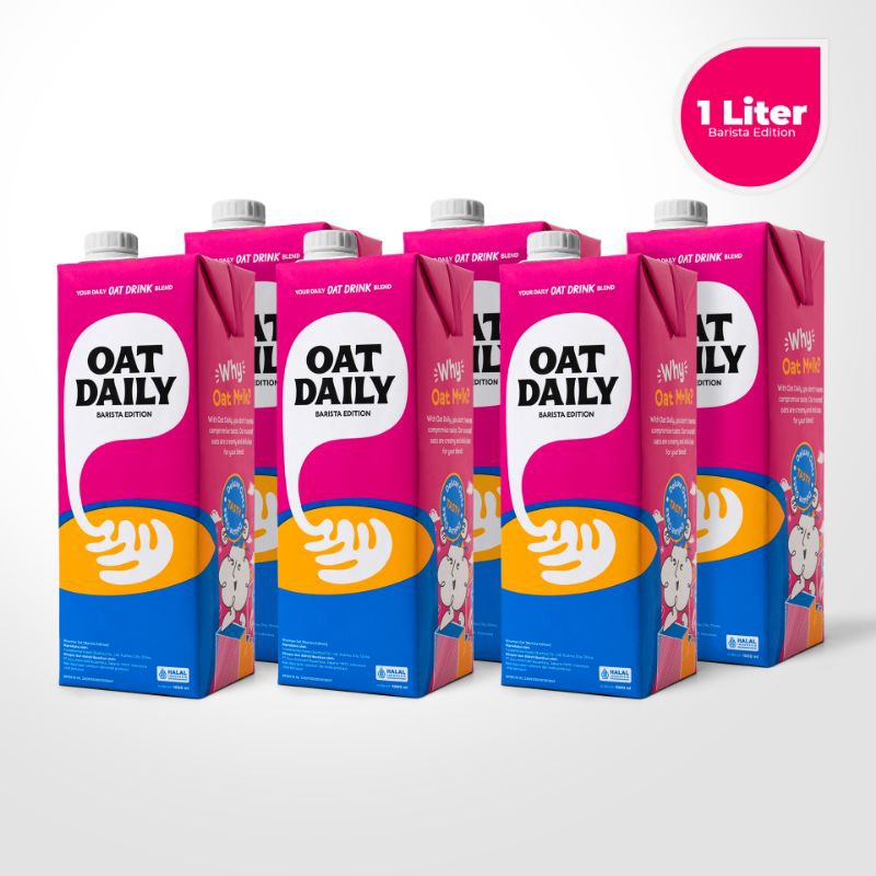 Jual OAT DAILY Barista Edition 1L @6 Liter Oat Milk | Shopee Indonesia