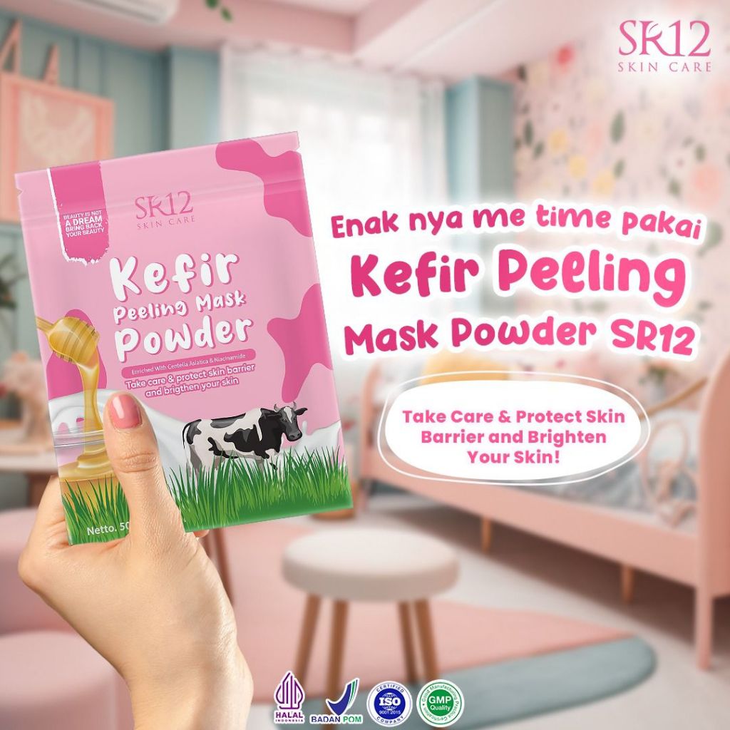 Jual KEFIR PEELING MASK POWDER/MASKER KEFIR BUBUK SR12/Menjaga Skin ...