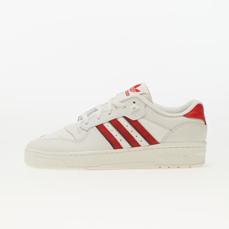 Jual ADIDAS RIVALRY LOW CLOUD WHITE RED LEATHER ORIGINAL BNIB IE7196 ...
