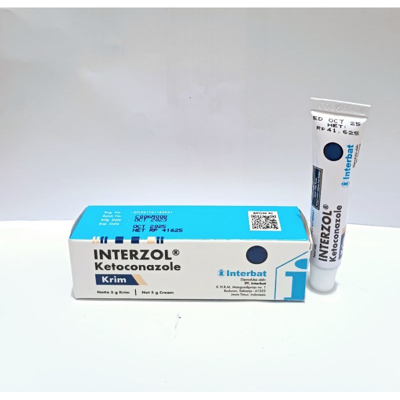 Jual Interzol Cream 5gr (Ketoconazole 2%) | Shopee Indonesia