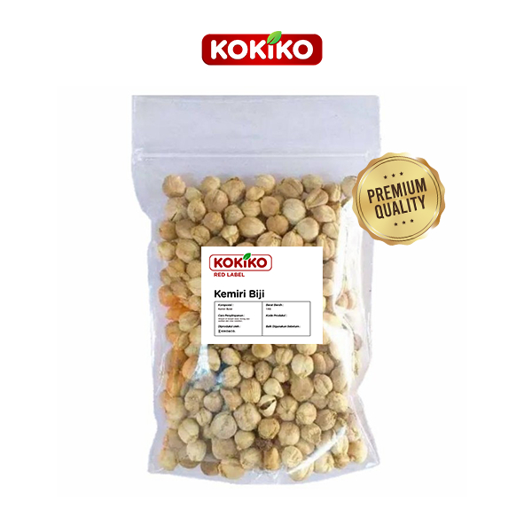 Jual KOKIKO Kemiri Biji / Biji Kemiri / Kemiri Utuh 1 KG REDLABEL ...