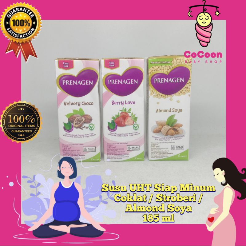 Jual Susu Siap Minum Ibu Hamil Prenagen Mommy UHT Stroberi Berry Love Almond Soya Coklat Cokelat ...