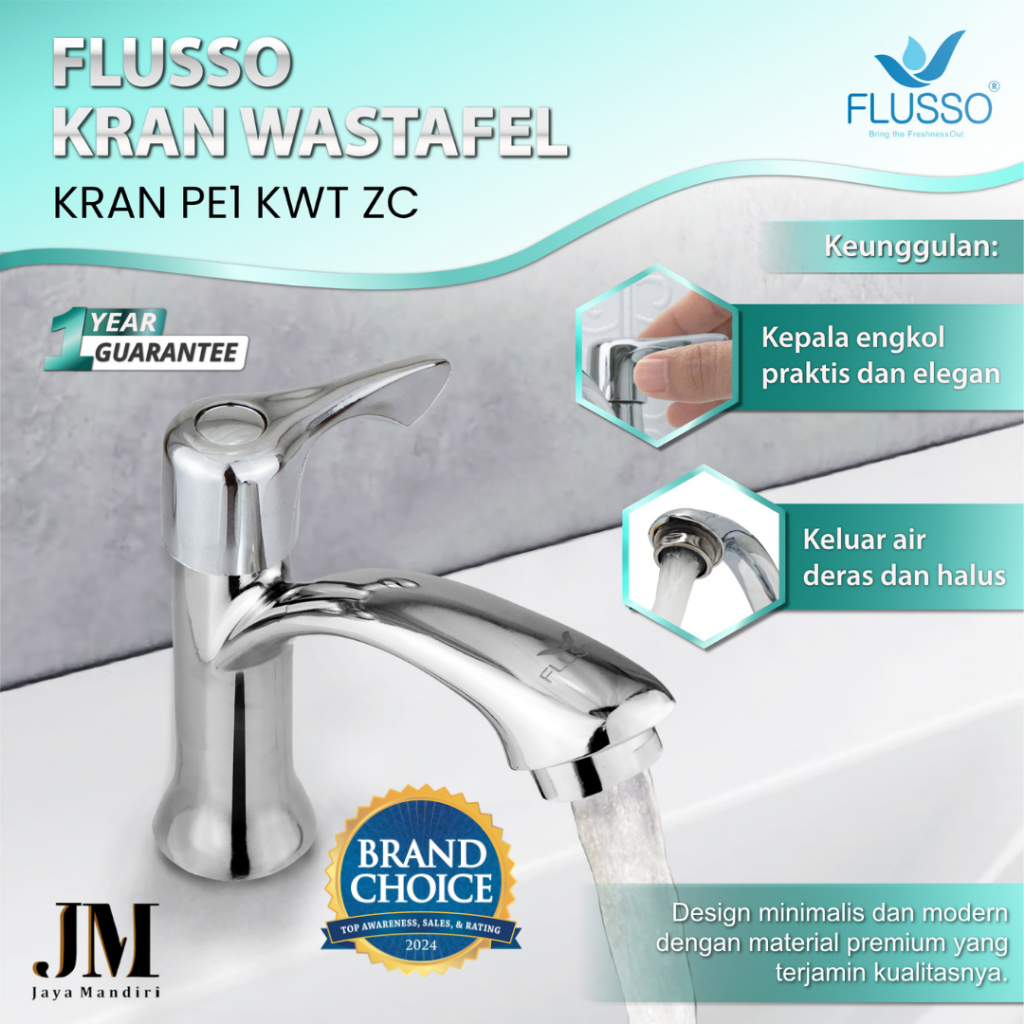 Jual Flusso Kran Wastafel Kran Air Drat Meja Keran Wastafel Tidak ...