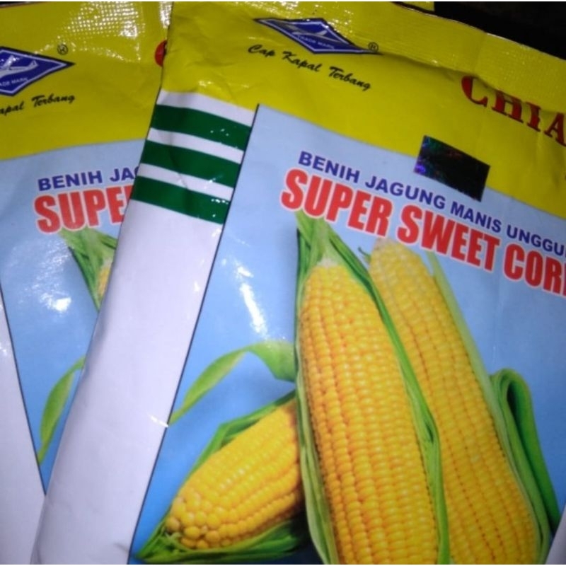 Jual Bibit Jagung Manis Unggul SUPER SWEET CORN isi 250 Gr Produk Cap Kapal Terbang | Shopee ...