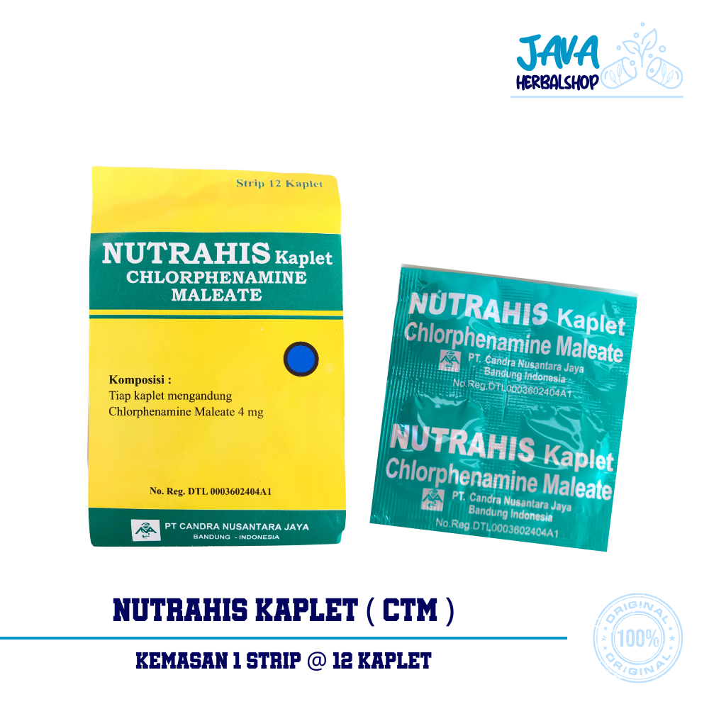 Jual NUTRAHIS KAPLET / CeTeMe Obat Anti Alergi CTM 12 Kaplet | Shopee ...
