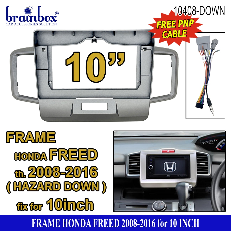 Jual Frame Head Unit Honda Freed 2008-2016 10 Inch Hazard Bawah Bingkai ...