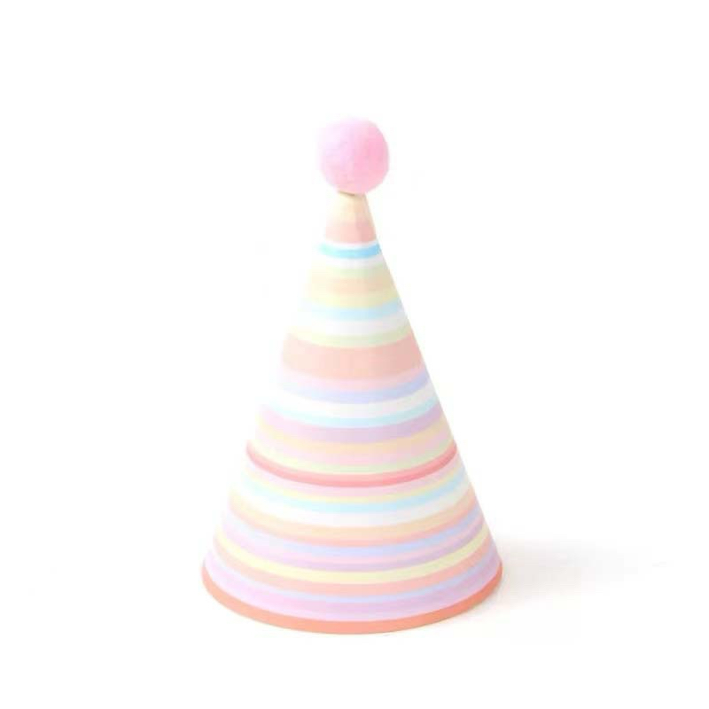 Jual 1pc TOPI POMPOM PASTEL RAINBOW | Shopee Indonesia