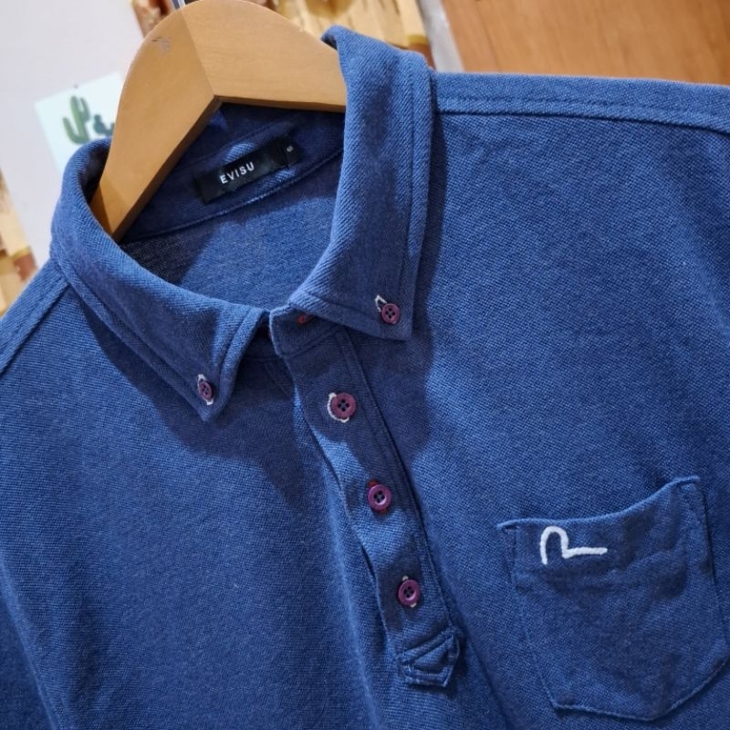 Jual POLOSHIRT EVISU KAOS POLO EVISU 2ND | Shopee Indonesia