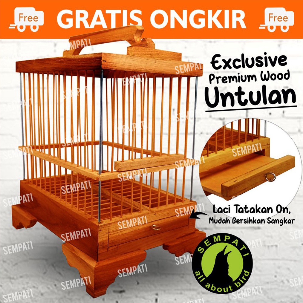 Jual KODE J56H Kandang Sangkar Untul Untulan Burung Kecil Pleci Sirtu ...