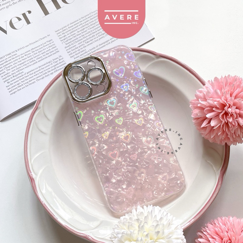Jual HOLO LOVE PINK CASE IPH PRO PROMAX PLUS 16 15 14 13 12 11 READY ...