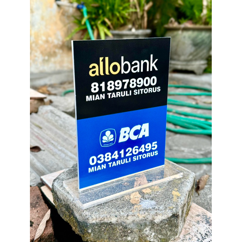 Jual UKURAN 20x15CM PAPAN MEJA AKRILIK BISA CUSTOM NOMOR REK | Shopee ...