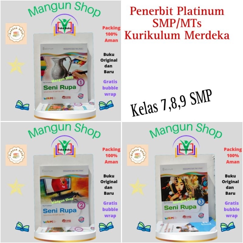 Jual Buku Seni Rupa Kelas 7,8,9 SMP Kurikulum Merdeka Platinum | Shopee Indonesia